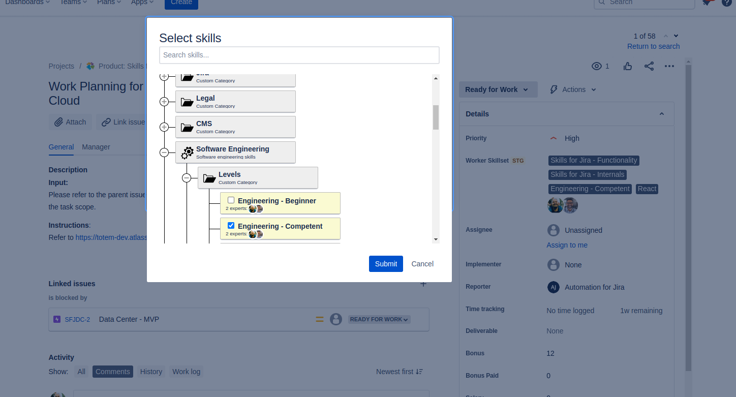i want add 3+(A/b/c/d) level cascading custom fiel...